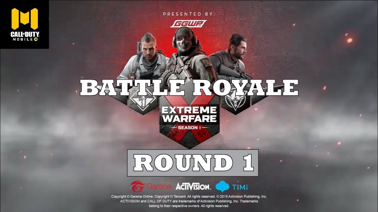 CODM BATTLE ROYALE TOURNAMENT ROUND 1 - GGWP EXTREME WARFARE S1 - YouTube