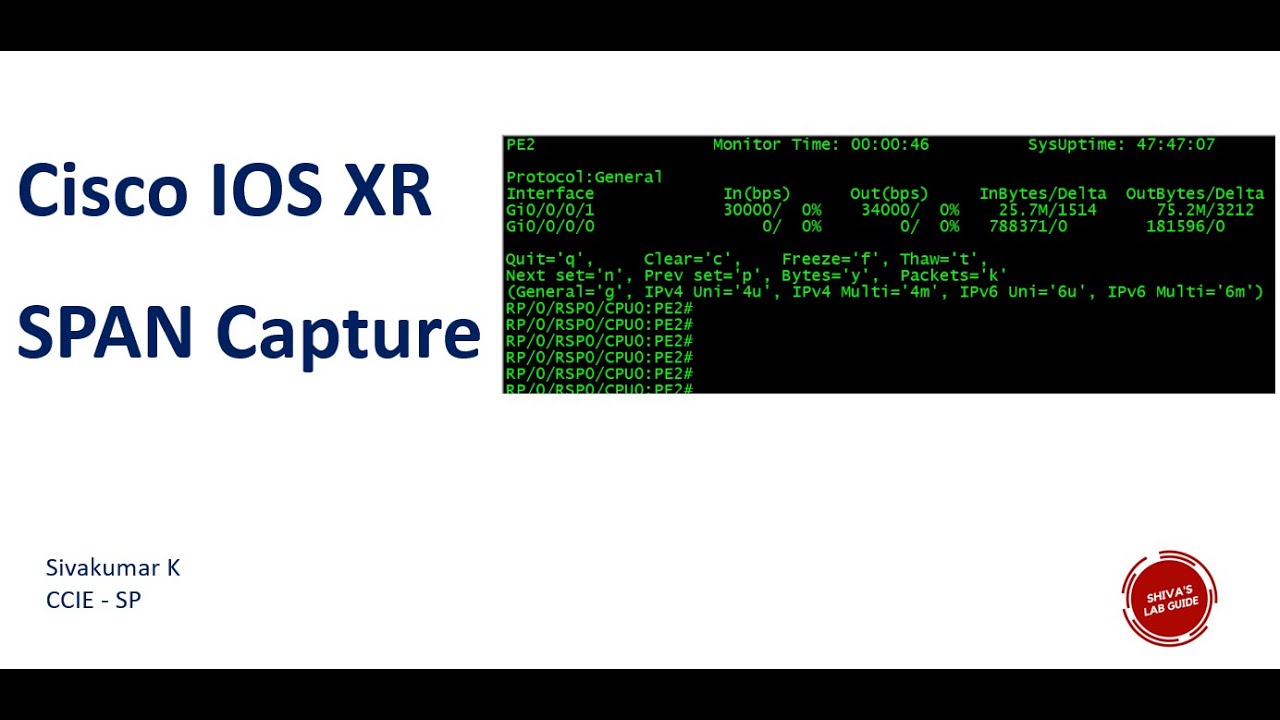 How to do SPAN Capture on IOS XR Routers - YouTube