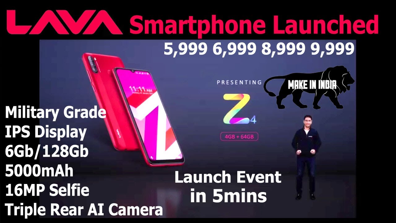 Lava Z Smartphones 2021 Launch Event in 5mins | Made in INDIA #LavaZ1 # ...