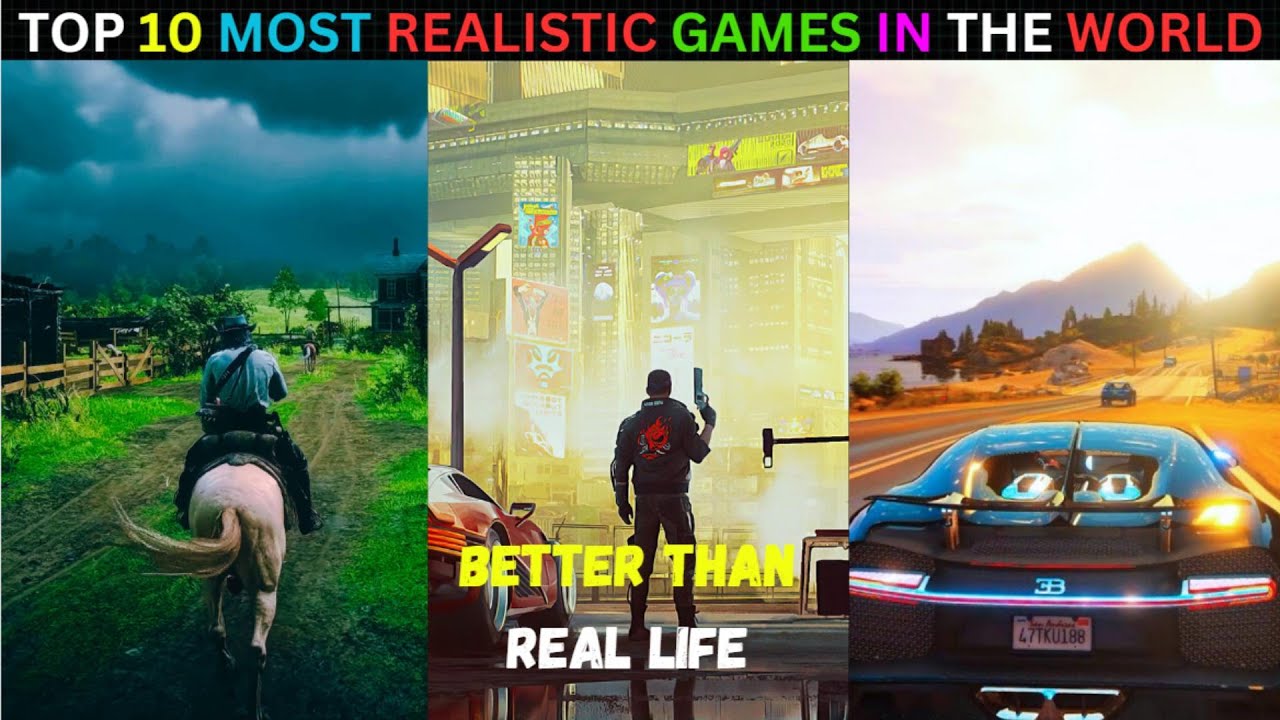 Top 10 Most Realistic Games In The World In Hindi |Most High Graphic ...