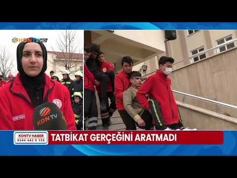 Tatbikat gerçeğini aratmadı