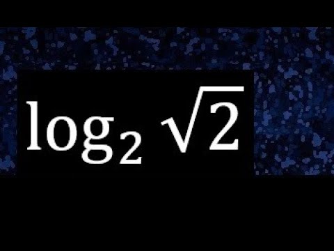 log raiz de 2 base 2 . logaritmo de - YouTube