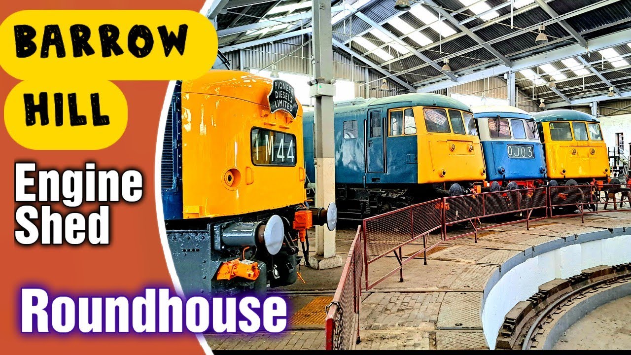 Day out at Barrow Hill Railway Museum, Trains Galore - YouTube