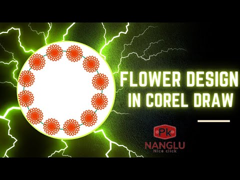 Flower Design in Corel Draw 12(@NangluPK1459) - YouTube