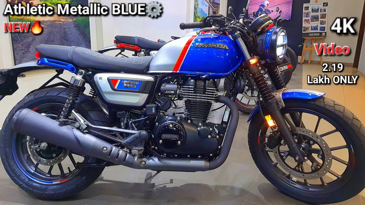 2023 NEW Launched 🔥 Honda CB350 RS HUE EDITION New Athletic Blue Colour ...