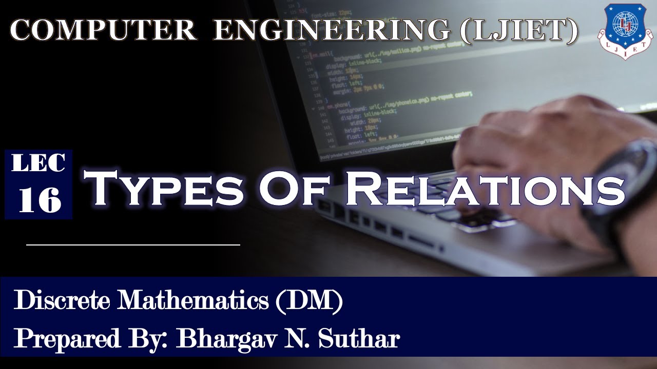 Lec-16_Types of Relations | Complement | Composition | Discrete ...