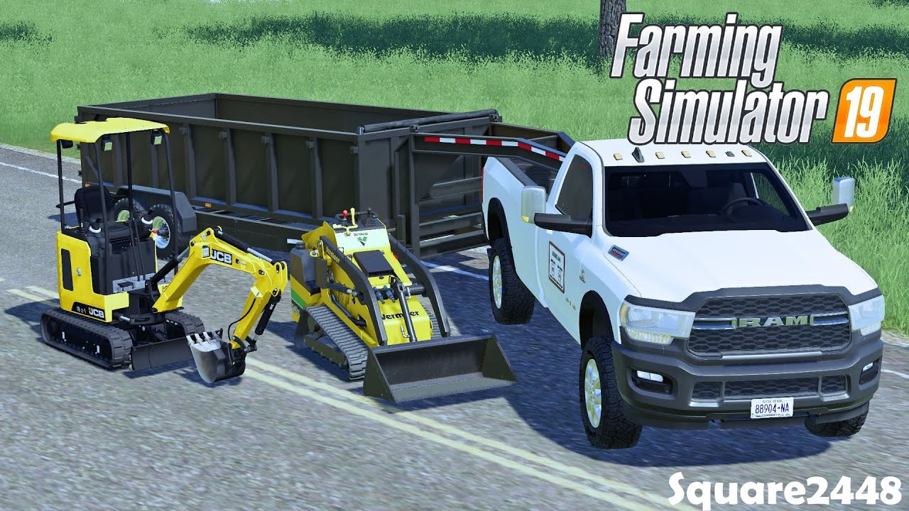Building Rock Parking Pad! | (Roleplay) | Mini Skid & Excavator ...