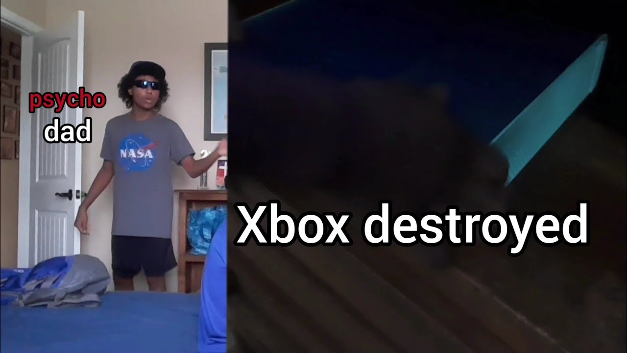 psycho dad destroys Xbox 360 - YouTube