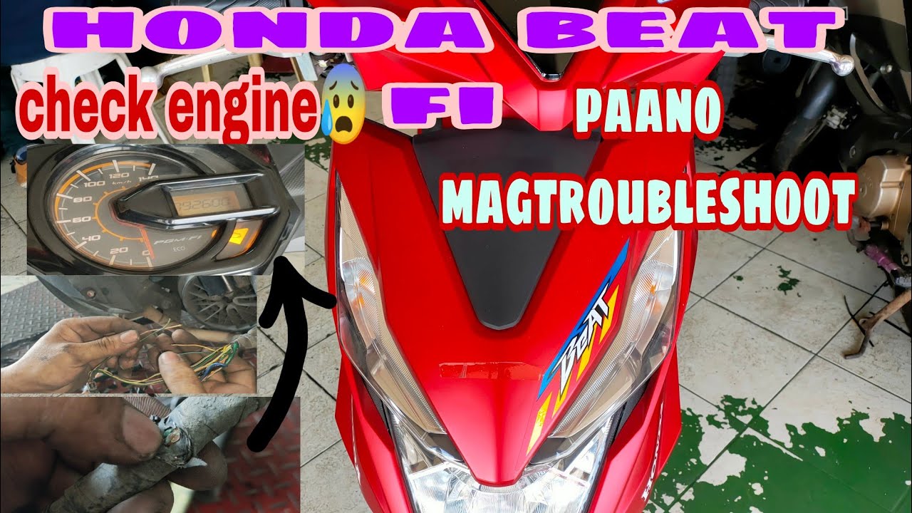 paano ayusin ang check engine at ayaw na magstart honda beat fi v2 ...