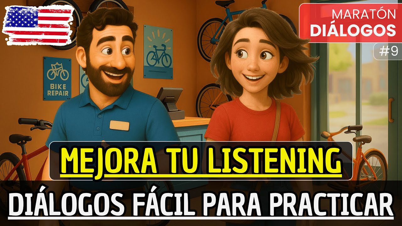 🔴 Acento Americano con estos Diálogos Fáciles 🔥 Maratón de Diálogos #8 ...
