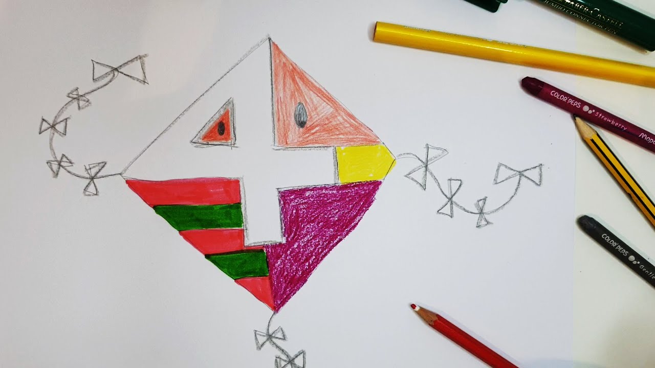 Abstract Count Drawing - Number 4 - YouTube