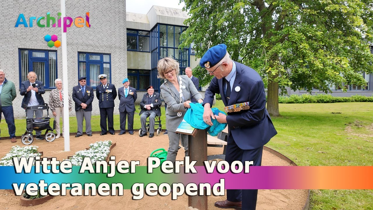 Witte Anjer Perk voor veteranen geopend - YouTube