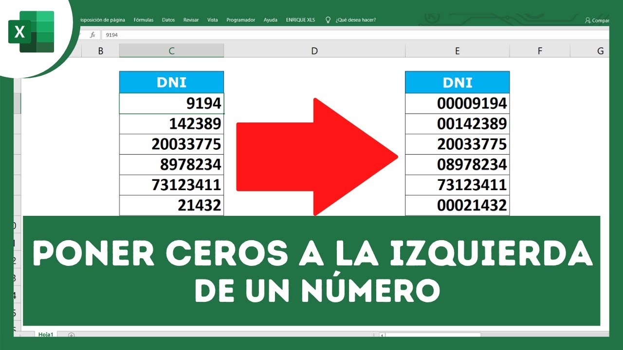 COMO PONER UN CERO O VARIOS CEROS ANTES DE UN NÚMERO EN EXCEL ( 3 ...