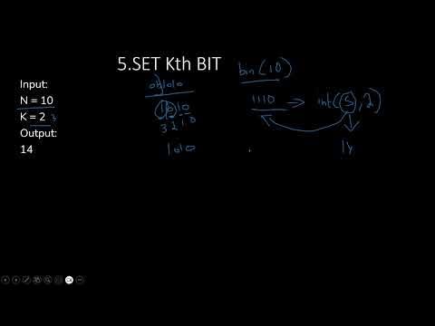 5. SET Kth BIT | BIT MAGIC | Python | GFG | Must Do coding Questions - YouTube