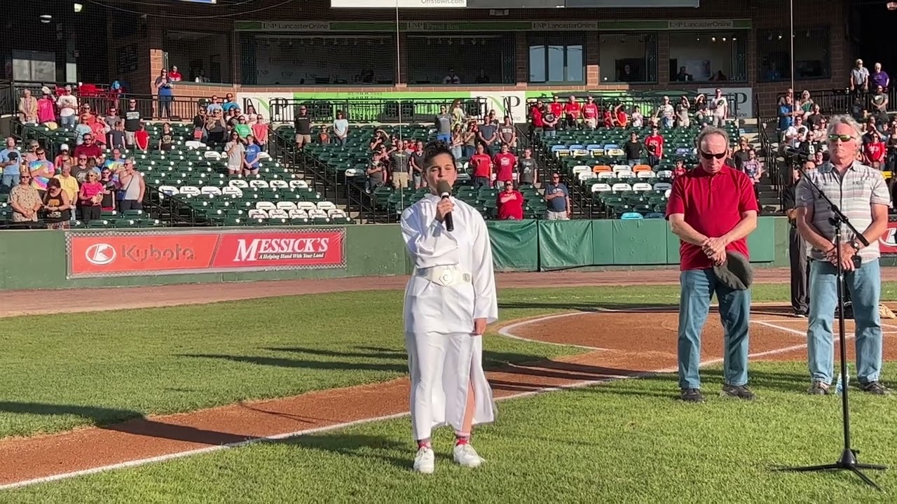 God Bless America - Lancaster Barnstormers Game - YouTube
