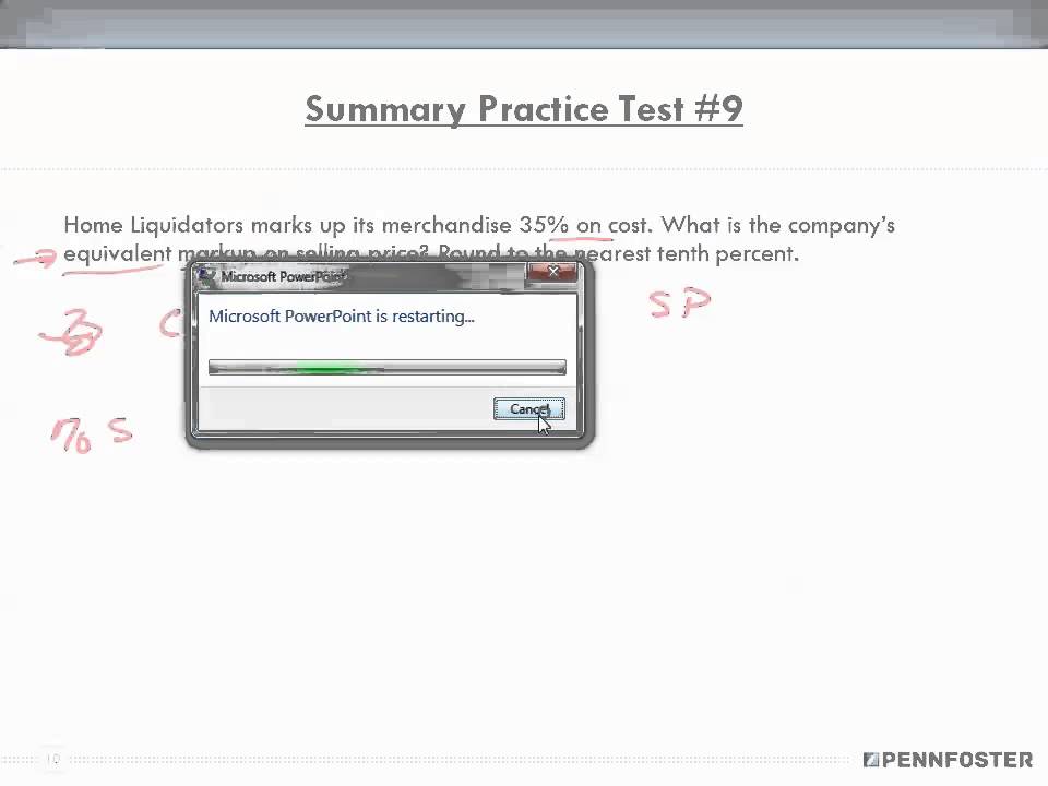 Math for Business and Applications Ch 8 Summary Practice Test 7 to 9 ...