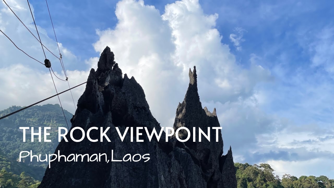 The rock viewpoint ซิปไลน์ เส้นแรก 480 เมตร #ภูผาม่าน #ลาว - YouTube