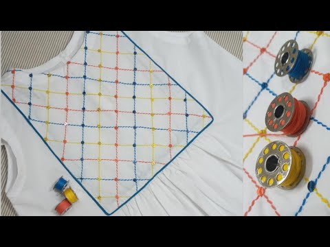 low budget frock design with thread_new style frock deisgn_eassy and ...