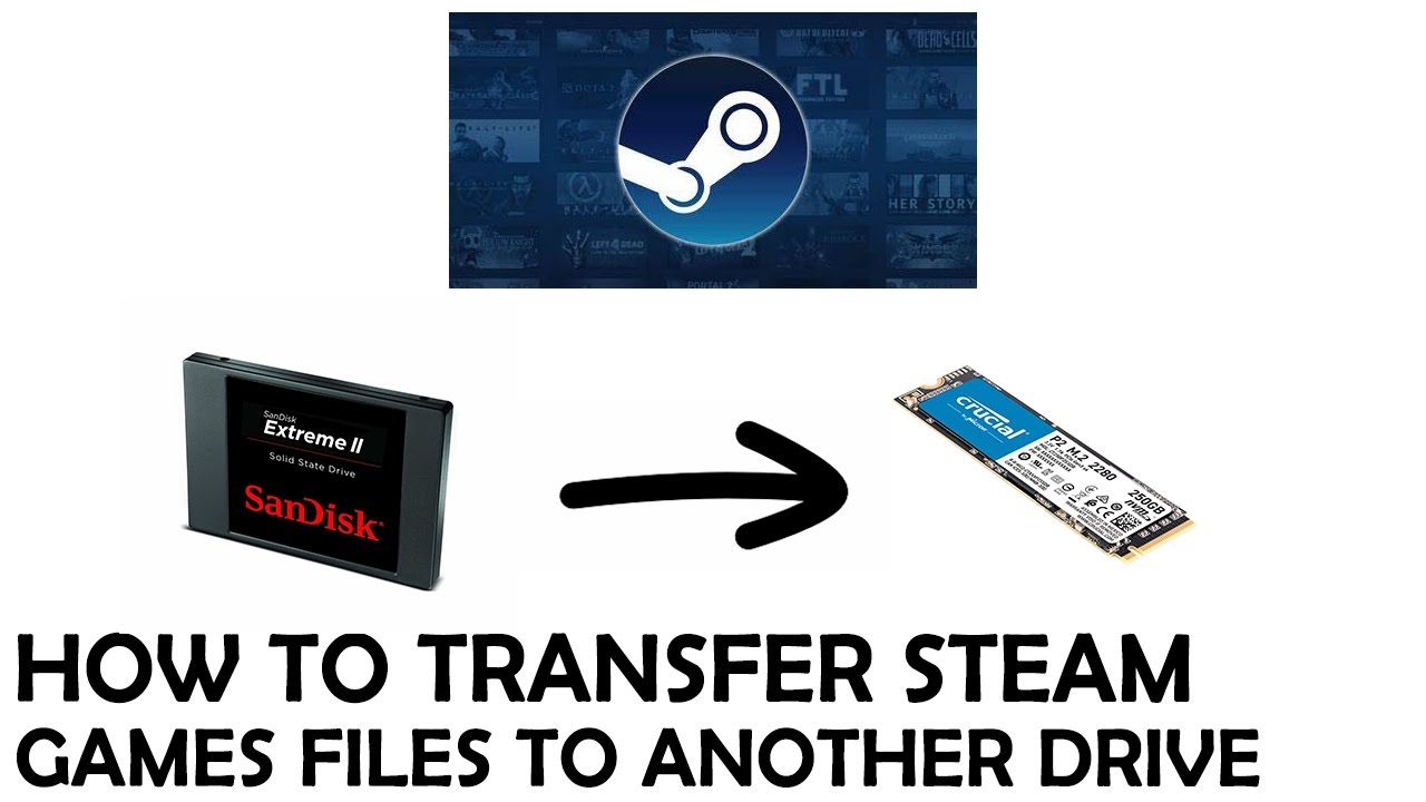 How to transfer Steam Files to another drive 2023 Easy Steps - YouTube