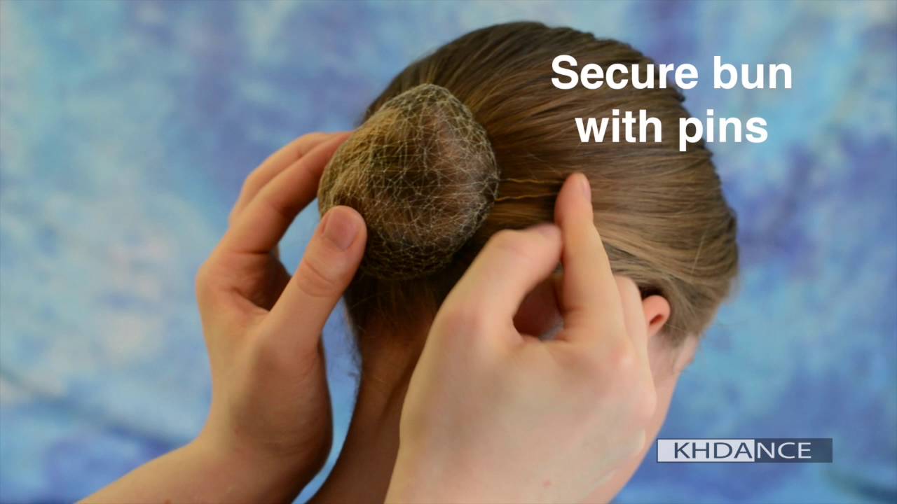 Giselle Ballet Bun Hair Tutorial - Karin Hobby Dance Academy - YouTube