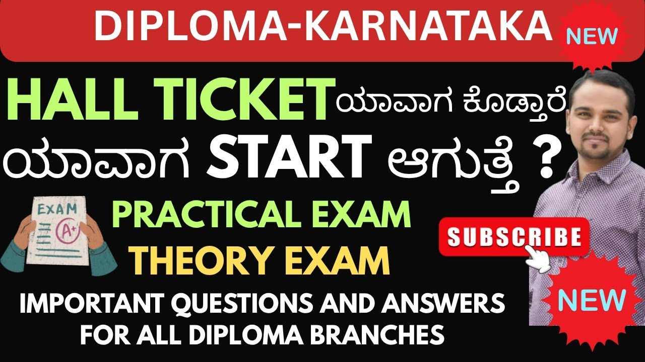 Diploma exam time table 2025 Karnataka|Diploma Theory exam time table ...