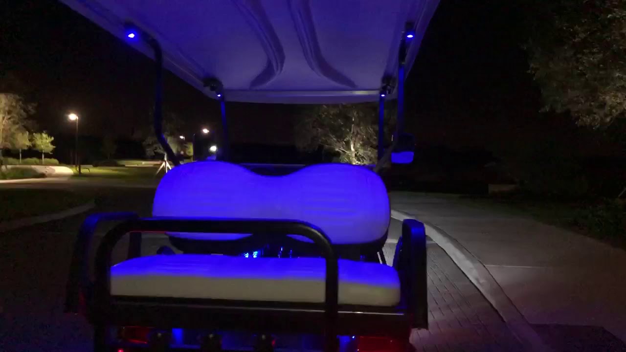 Custom Golf Cart LED lighting Happy Customer - YouTube