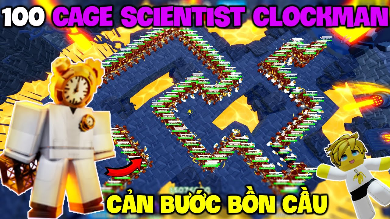100 CAGE SCIENTIST CLOCKMAN Liệu Có Cản Bước Được Bồn Cầu Gaming ...