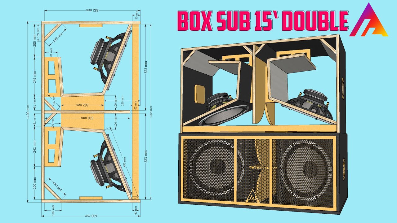 BOX SUBWOOFER 15 INCH DOUBEL - YouTube