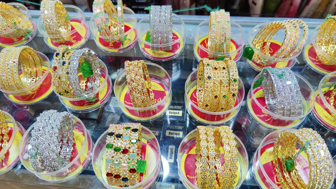 ডিজাইনার ডায়মন্ড কাট চুড়ি কিনুন গাউছিয়া মার্কেট থেকে ||Designer ...