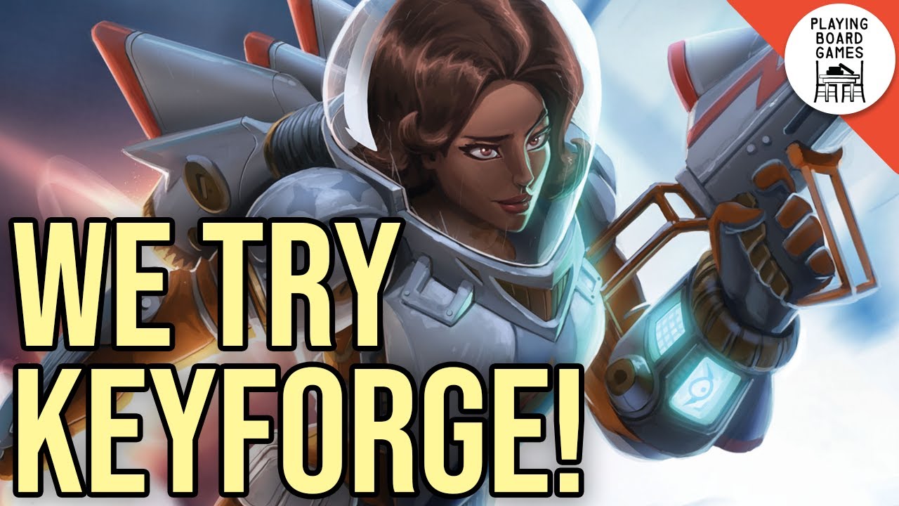 We try KEYFORGE!! (First Play Gameplay) - YouTube