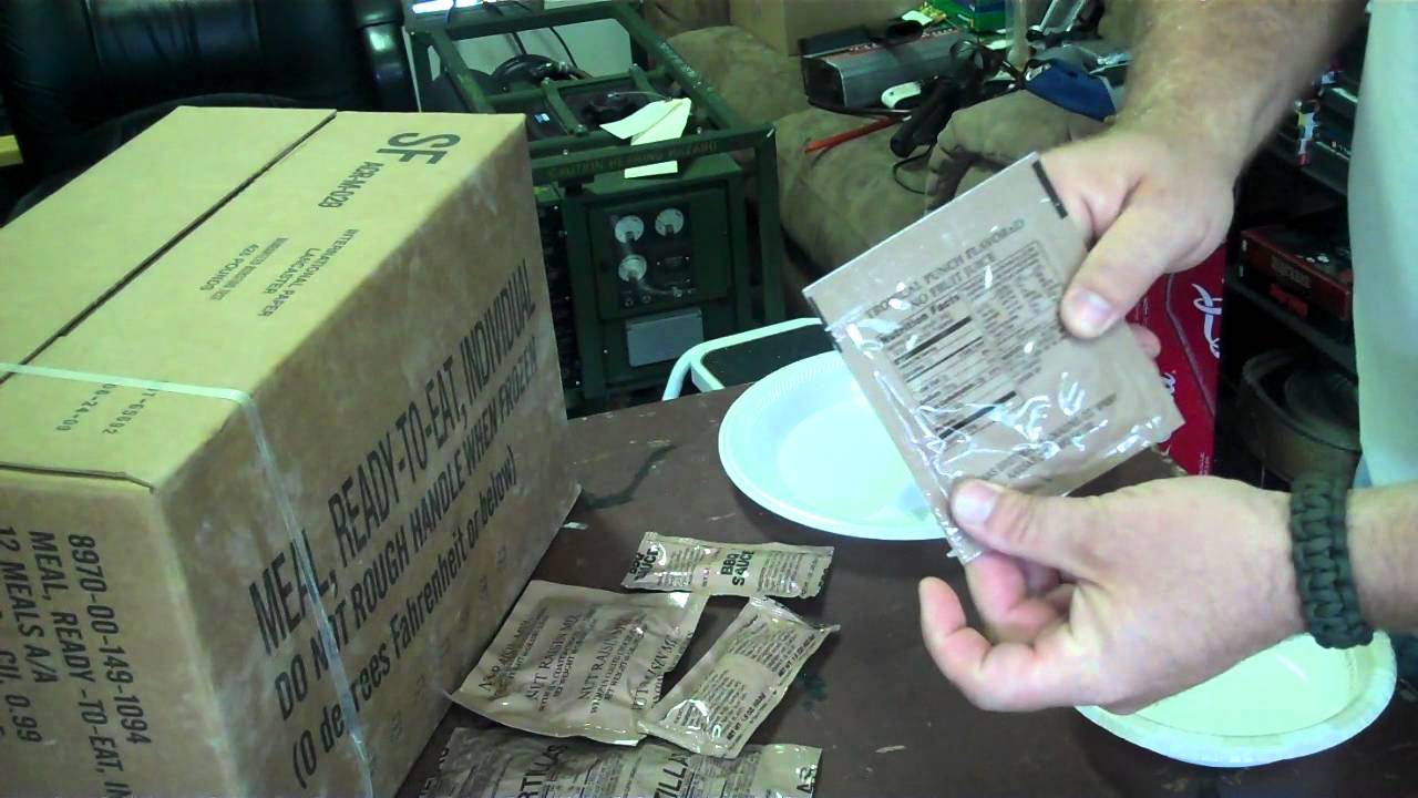A look at MREs Menu 2 Pork Rib - YouTube