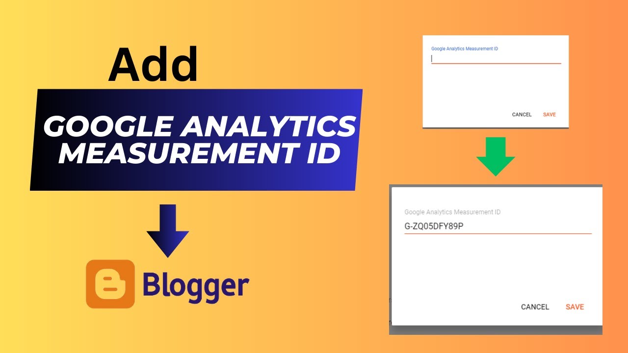 How to Add Google Analytics Measurement ID in Blogger | Google Analytics - YouTube