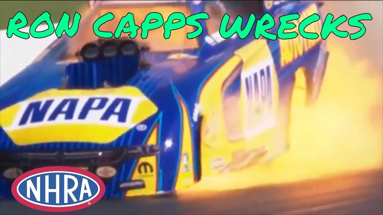 NHRA Crashes: Ron Capps Wrecks - YouTube
