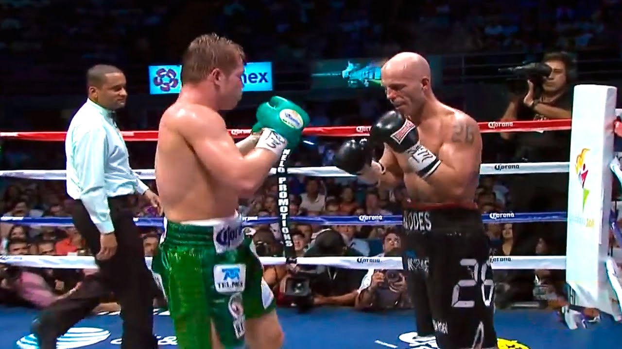 Ryan Rhodes (England) vs Canelo Alvarez (Mexico) - KNOCKOUT, Boxing ...
