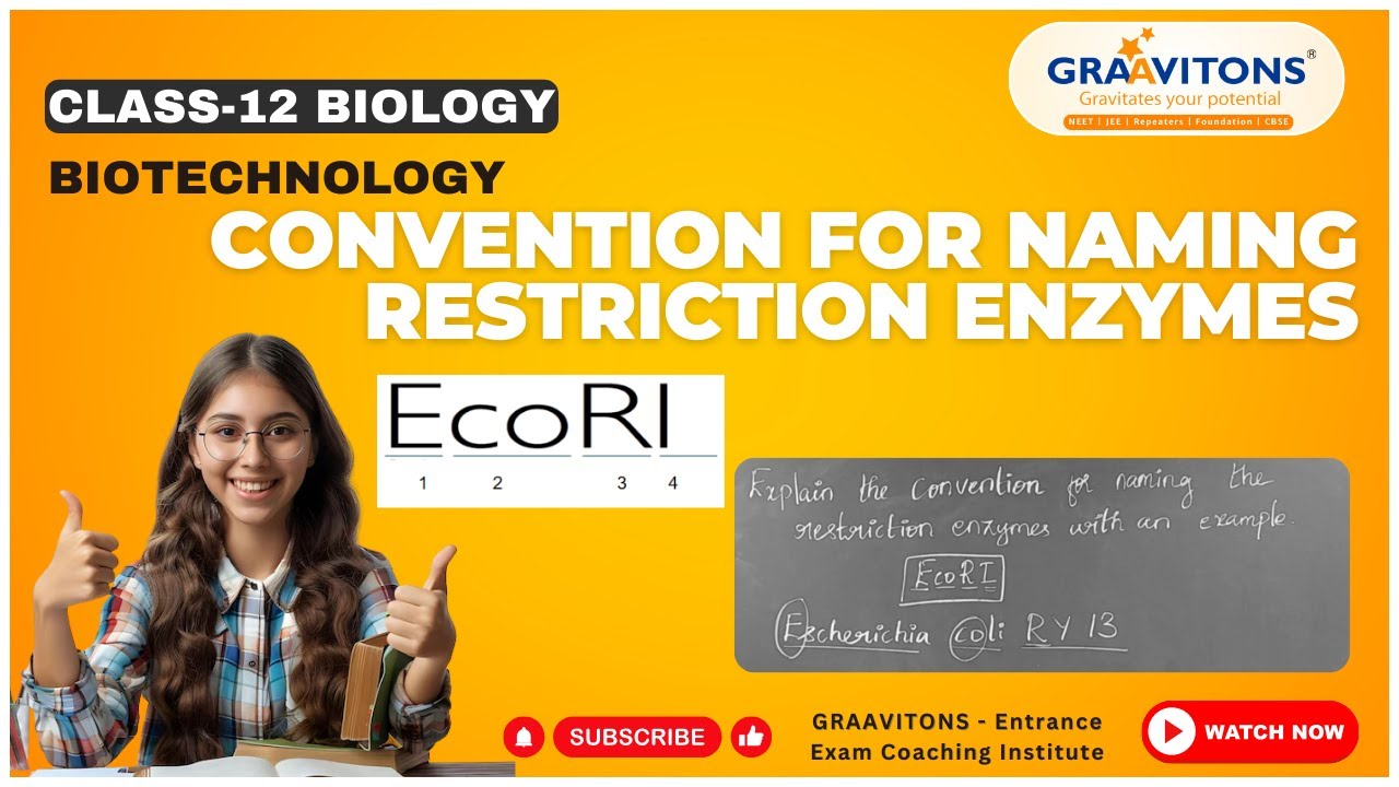 Convention for naming restriction enzymes | Biotechnology | Class 12 ...