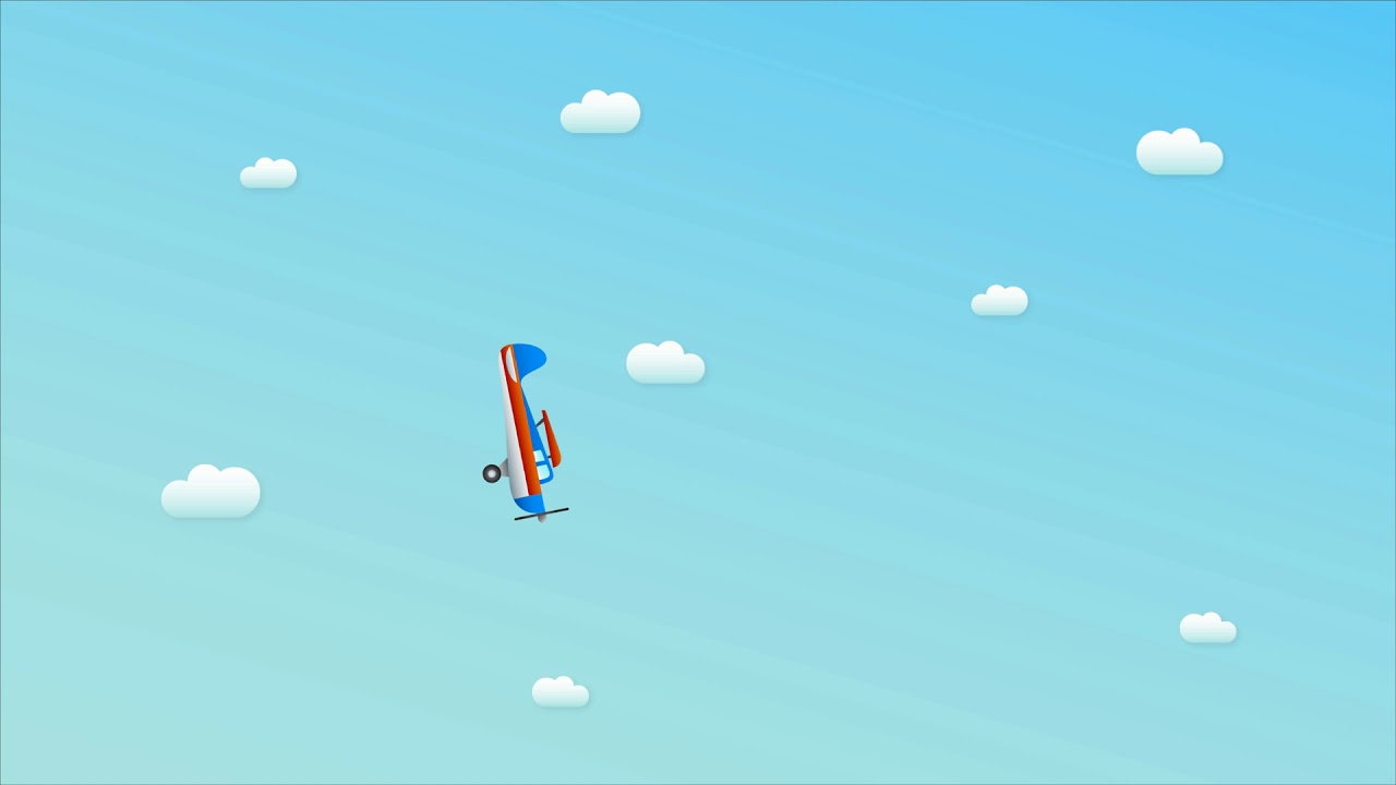 Plane Looping Motion Design Project 1 - YouTube