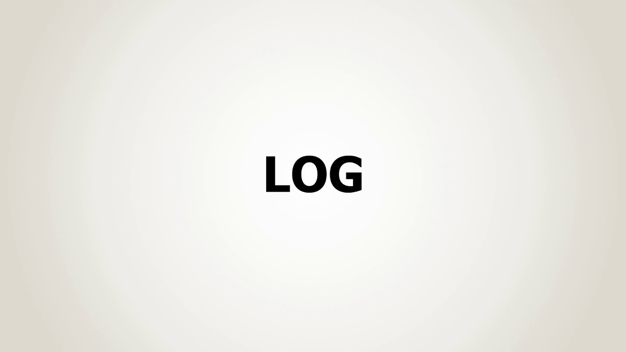 How to Pronounce Log - YouTube