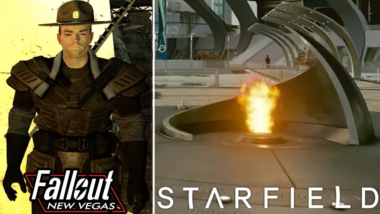 Desecrating War Memorials in Starfield VS Fallout New Vegas - YouTube