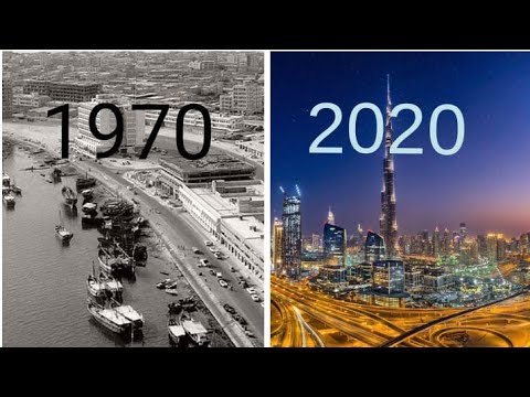 EVOLUTION OF DUBAI FROM 1970 - 2020 !! - YouTube