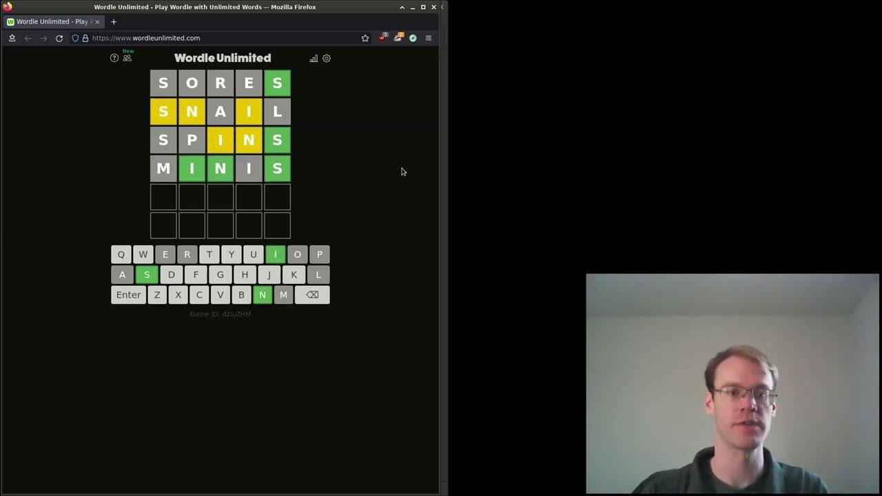 Wordle game: Solve with JavaScript, regex (★★☆) - YouTube