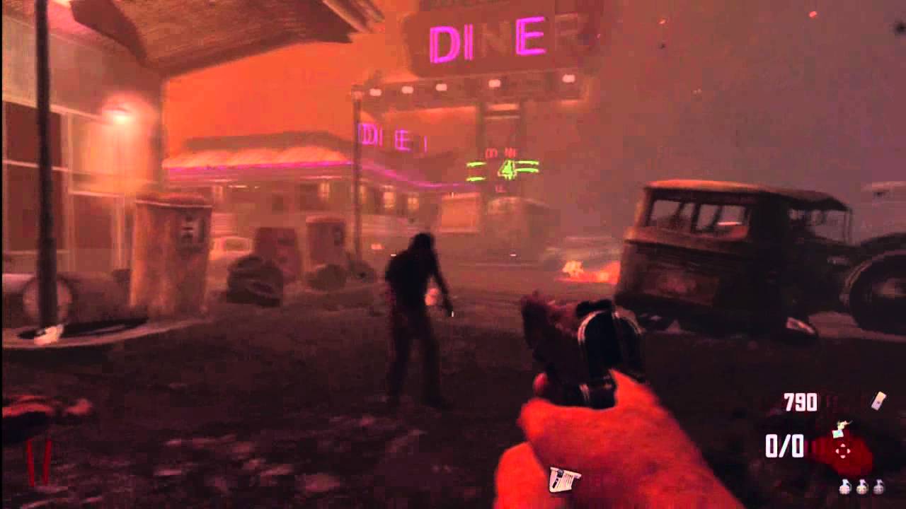Black Ops 2 ZOMBIES: Shortcut - Diner to Town - YouTube