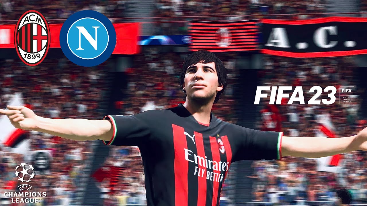 Milan - Napoli | FIFA 23 UEFA Champions League Full Match Gameplay PS5 ...