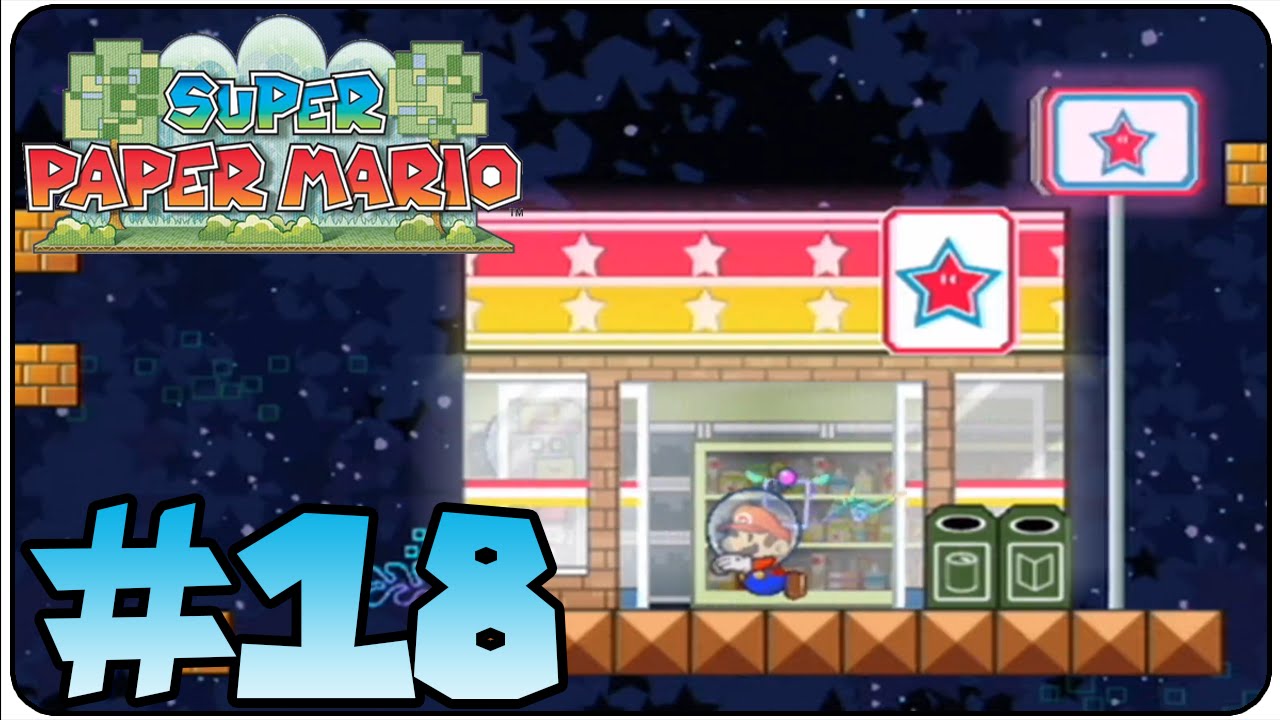Super Paper Mario Walkthrough Part 18 Chapter 4-3 The Gates of Space ...