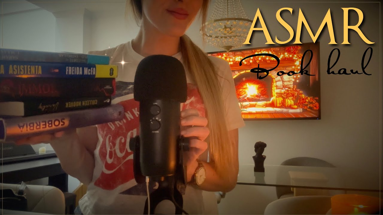 ASMR español book haul 🥀📚 compras recientes ♥ susurros, tapping - YouTube