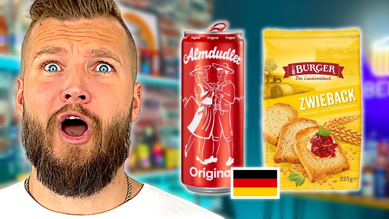Americans Try German Snacks (Afri Cola, Zwieback, Almdudler, & More ...