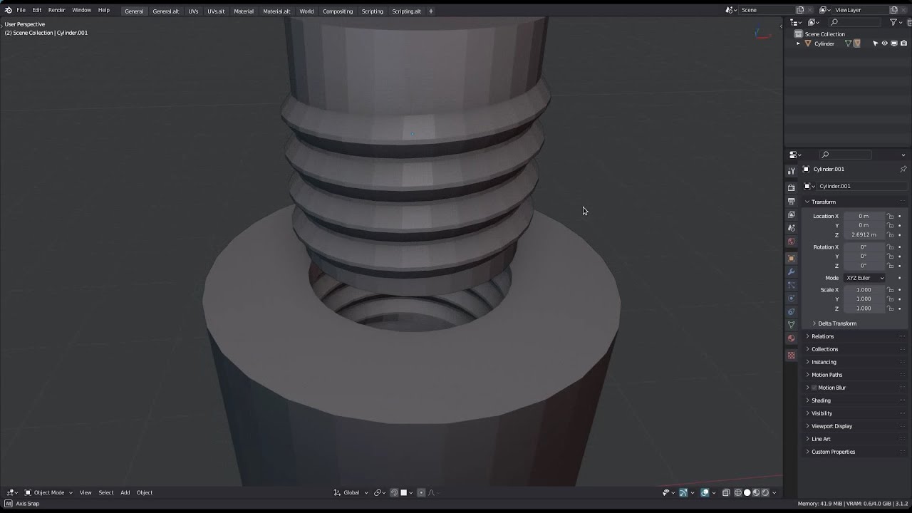 MACHIN3tools - Perfectly Matching Positive and Negative Threads - YouTube