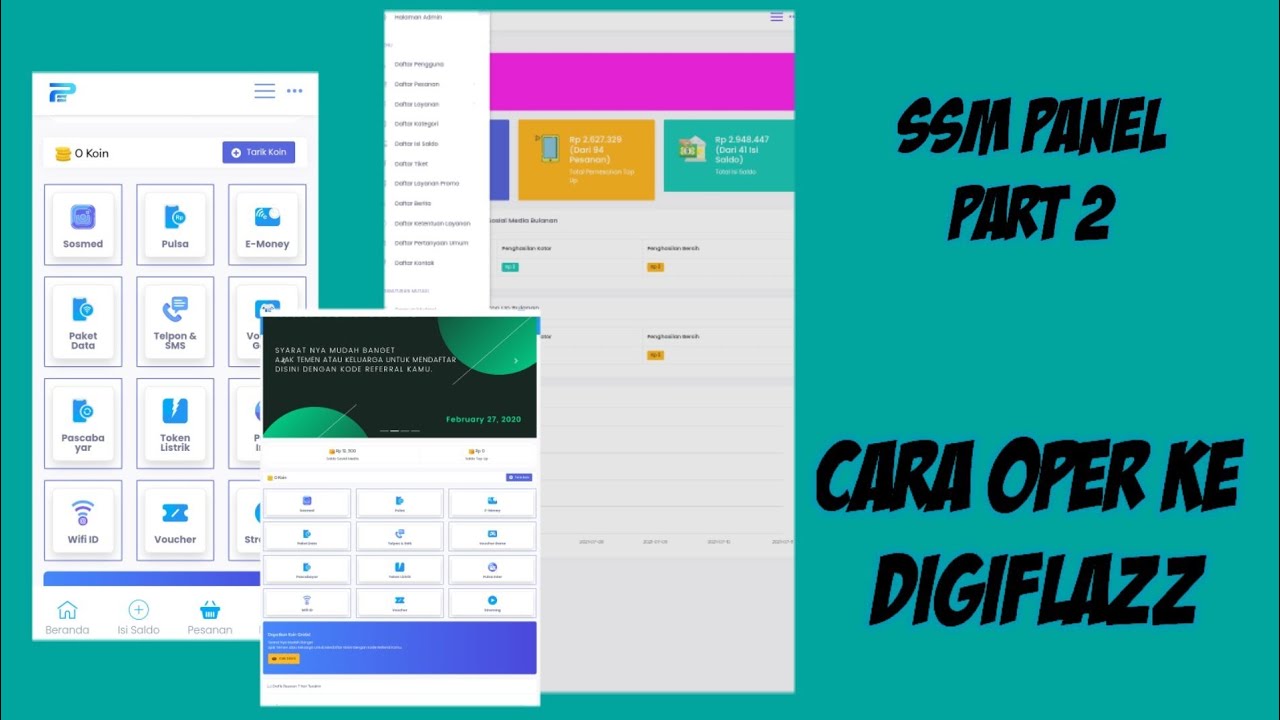 Cara Oper Ke Digiflazz ssm panel - YouTube