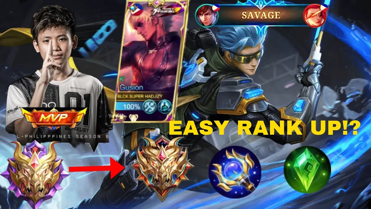 HOW TO USE GUSION LIKE BLACKLIST HADJI?!| GUSION GAMEPLAY BY HADJI ...