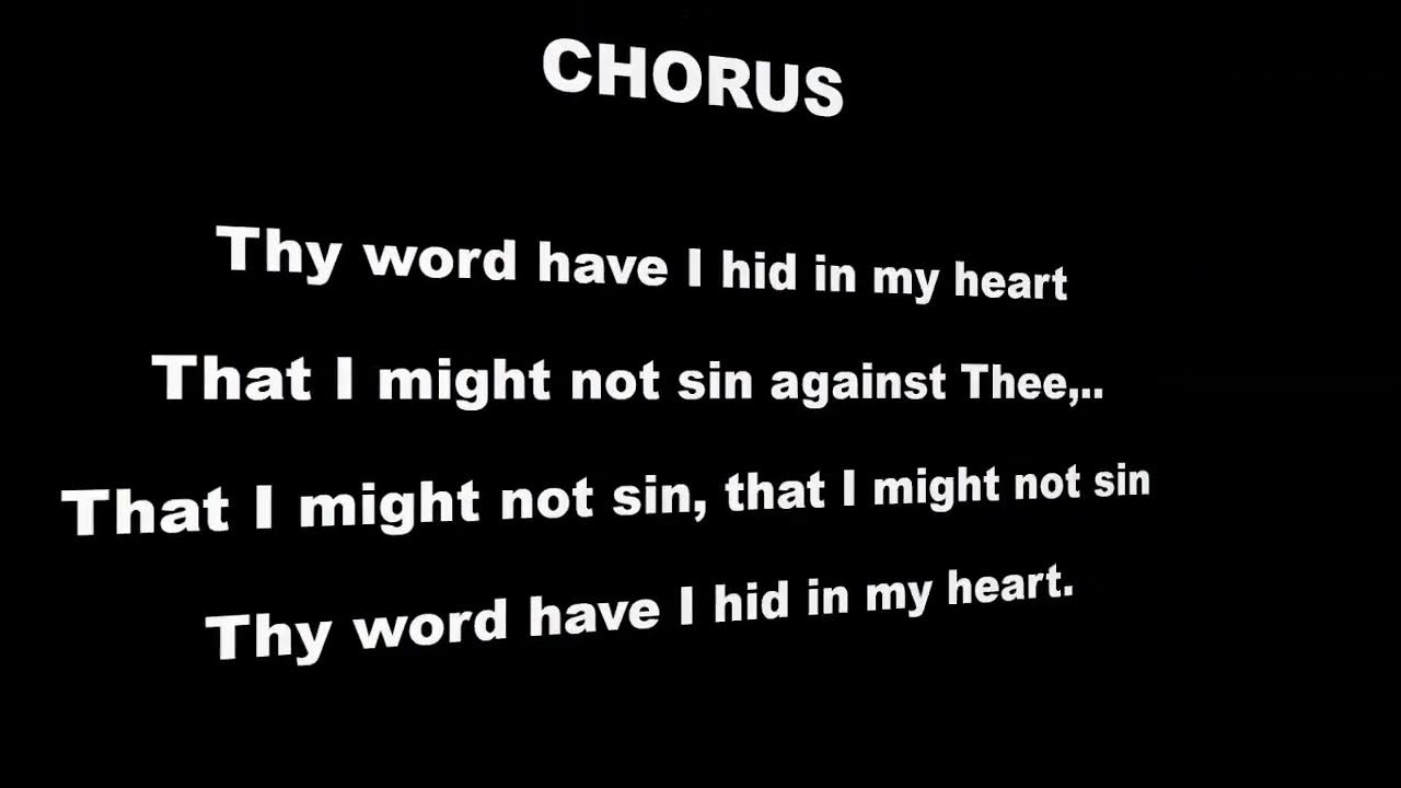GHS 83 THY WORD HAVE I HID IN MY HEART + LYRICS - YouTube