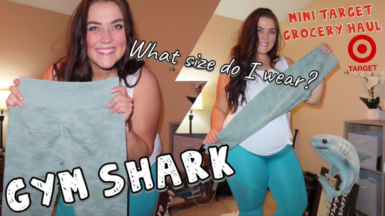 GYM SHARK TRY ON || TARGET GROCERY HAUL || DAY IN THE LIFE - YouTube